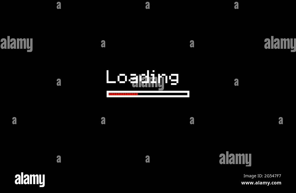 Loading or Download Progress Bar Animation Mosion Design in Pixel Art ...