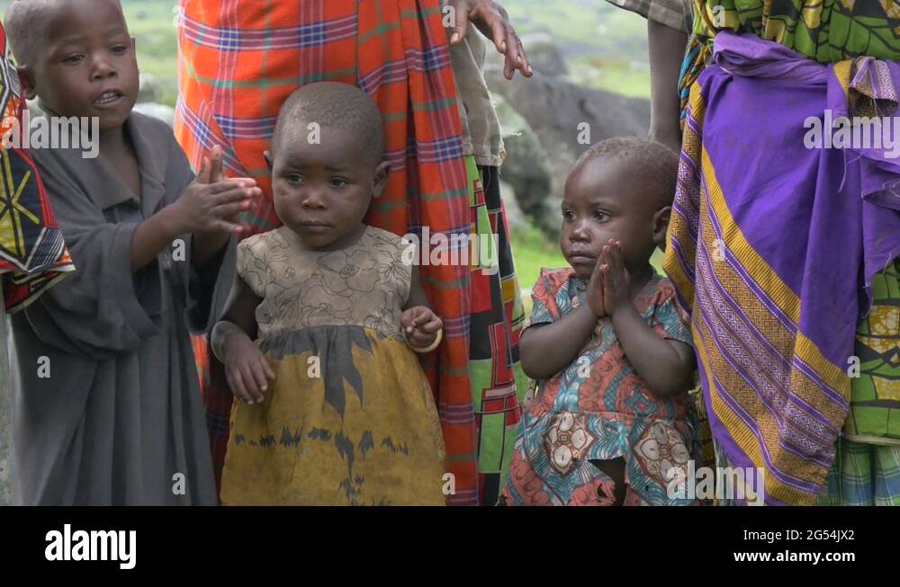 African children standing and clapping Stock Video Footage - Alamy