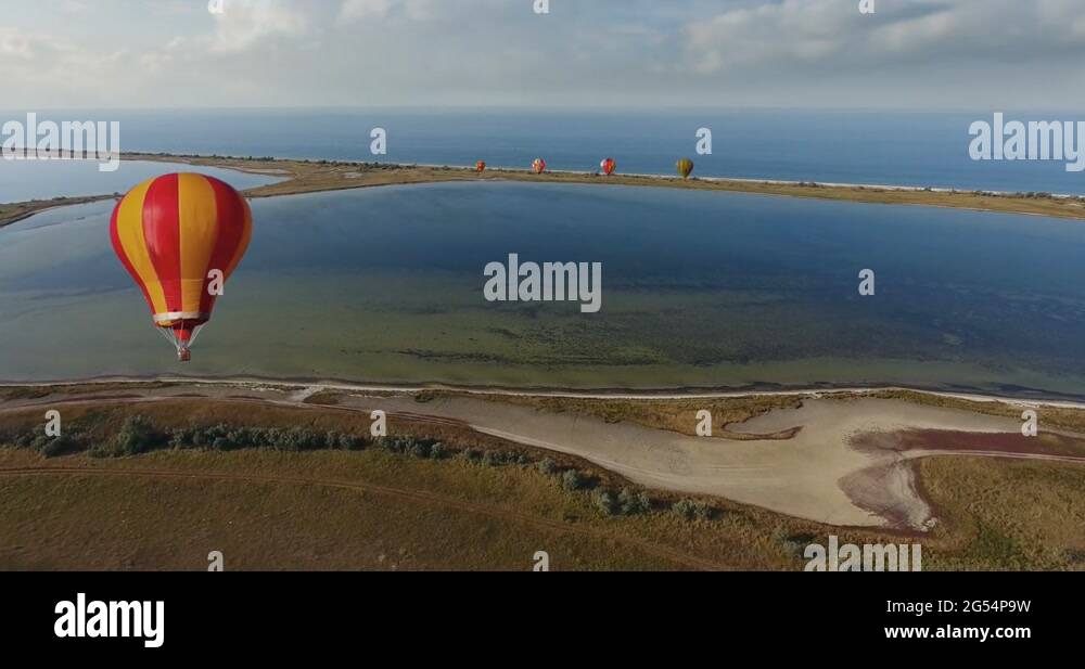 Hot air balloon over sea Stock Videos & Footage - HD and 4K Video Clips ...