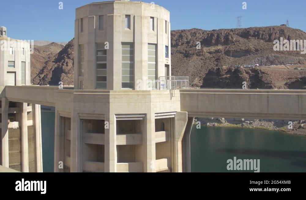Hoover Dam intake towers Stock Video Footage - Alamy