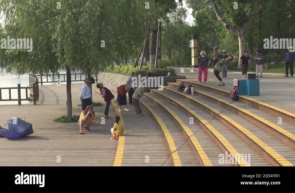 Chinese people doing sport exercises Stock Videos & Footage - HD and 4K ...