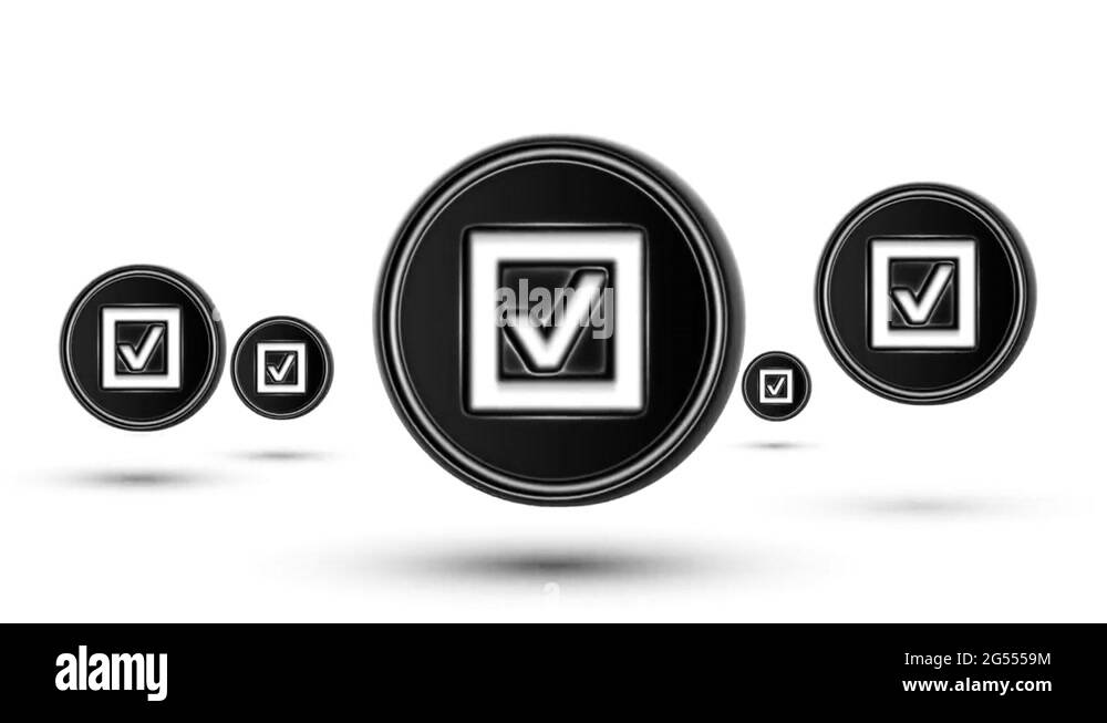 Set check mark icons Stock Videos & Footage - HD and 4K Video Clips - Alamy