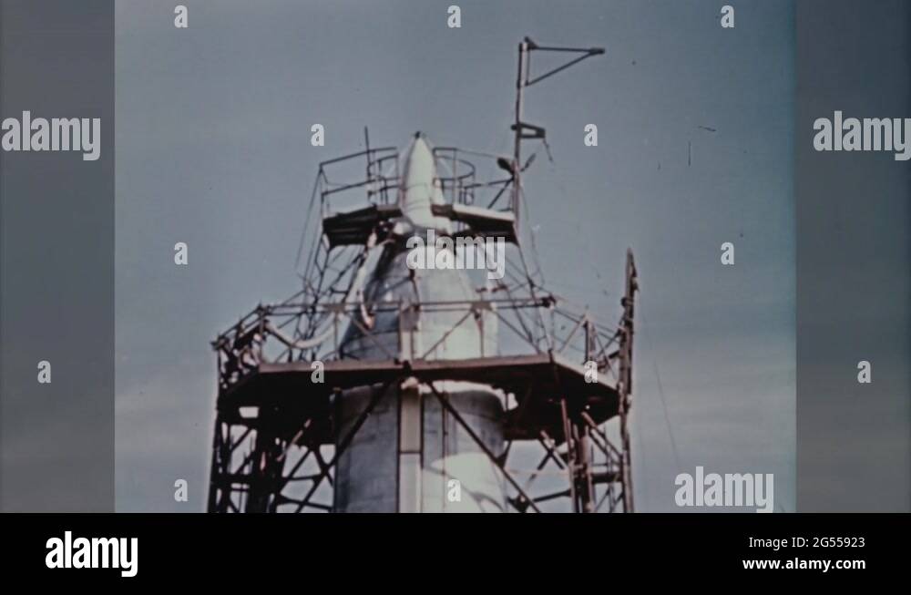 1950s USSR Rocket Launch Space Exploration Sputnik Satellite Vintage ...