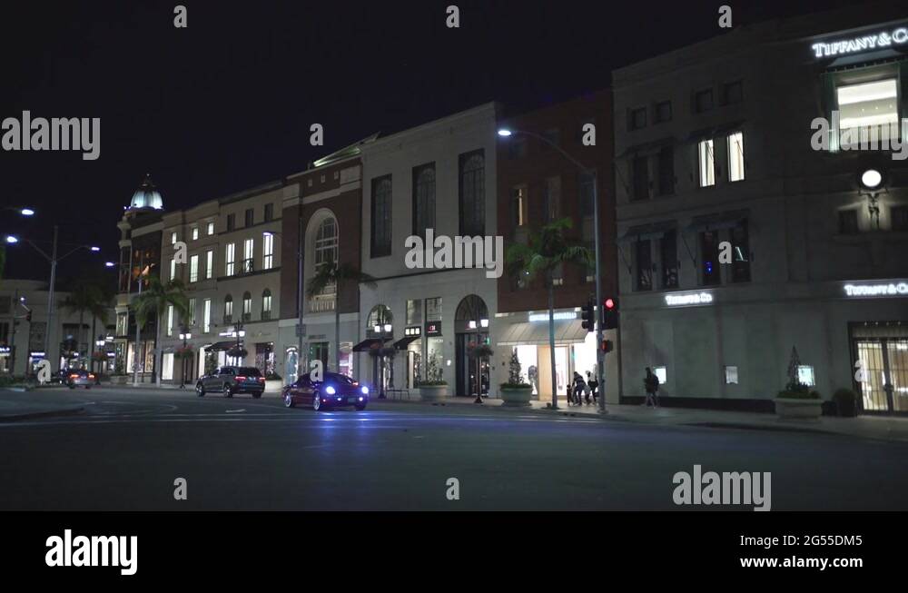 Beverly hills night street Stock Videos & Footage - HD and 4K Video ...