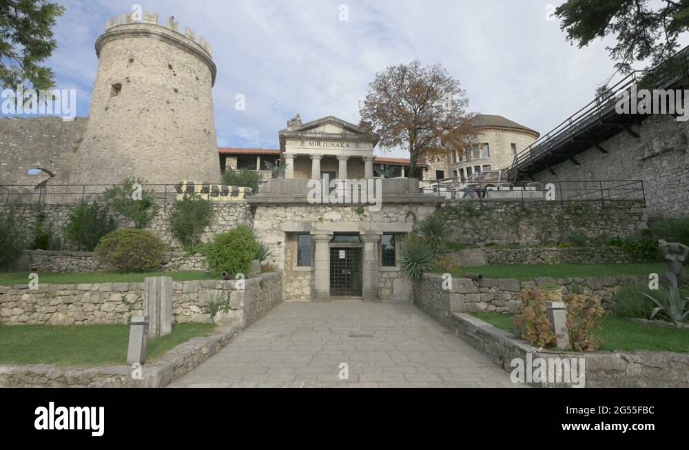 The tower and mausoleum of a castle Stock Video Footage - Alamy