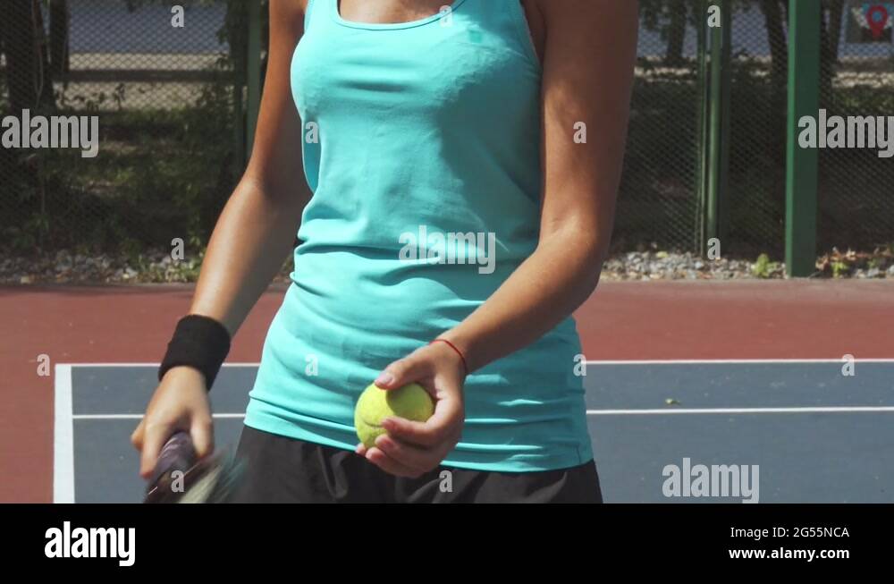 A tennis ball is hit by tennis racket Stock Videos & Footage - HD and ...