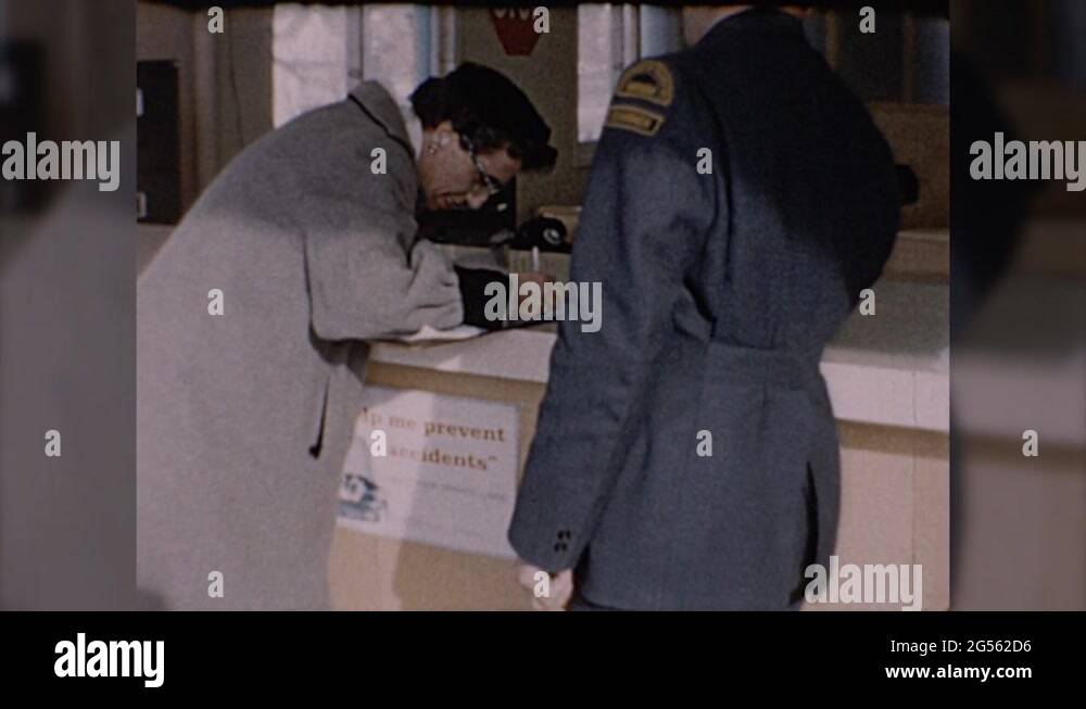 1950s Woman Driver Driving Test Getting Drivers License Vintage Film ...