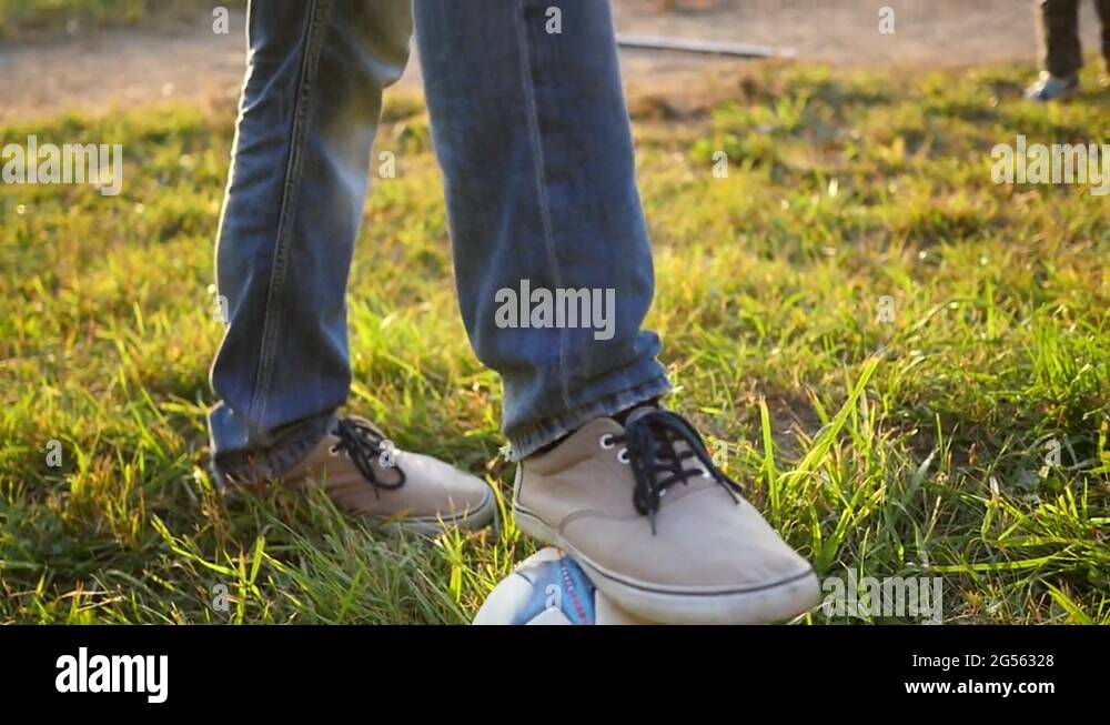 Balancing or resting on one leg a relaxed Stock Videos & Footage - HD ...