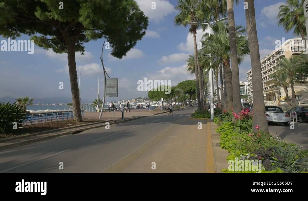 Boulevard and Promenade de la Croisette Stock Video Footage - Alamy
