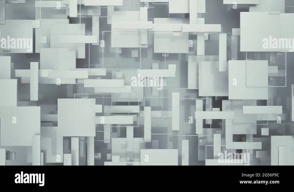 Abstract Geometric Shapes Background Random Motion, 3d Loopable Animation 4k Stock Video Footage ...