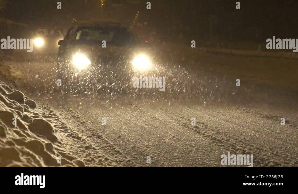 Car driving in heavy snow Stock Videos & Footage - HD and 4K Video ...
