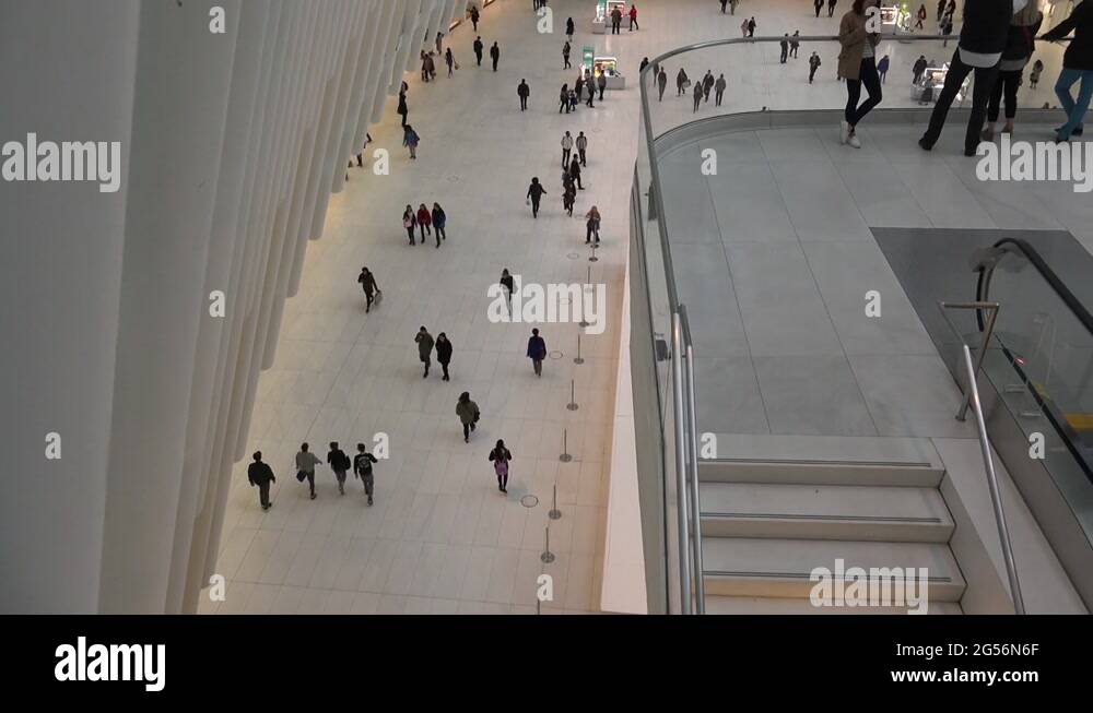 Futuristic building the Oculus in New York, UHD 4k Stock Video Footage ...