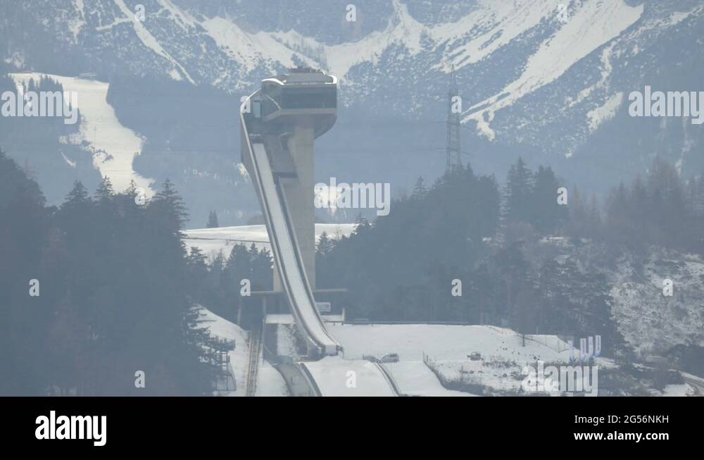 Bergisel Sprungschanze Stadion in Innsbruck Stock Video Footage - Alamy