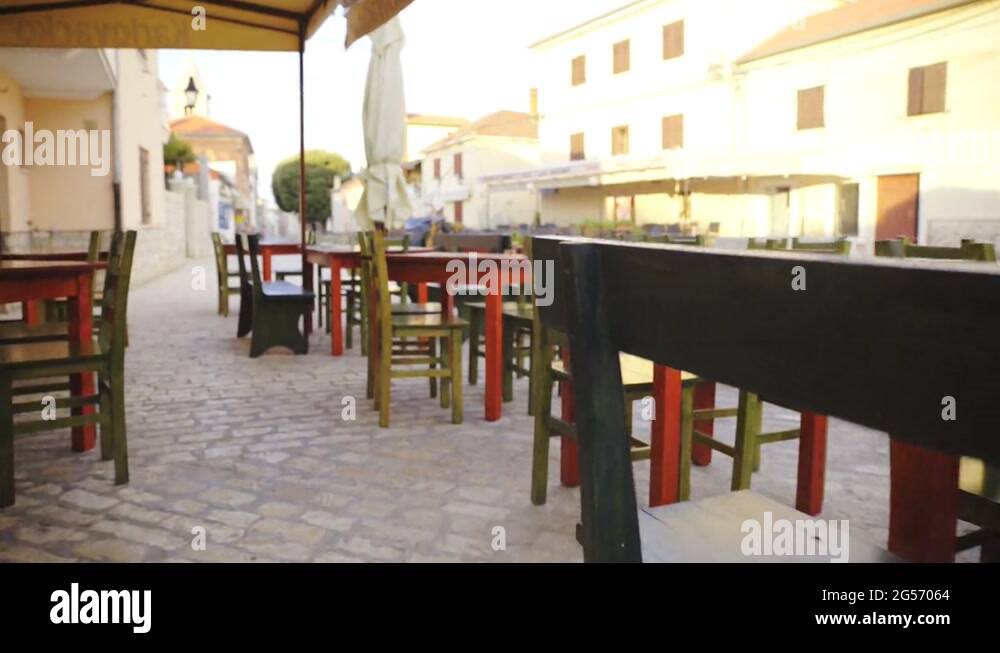 Walk through retro restaurant outside 4K Stock Video Footage - Alamy