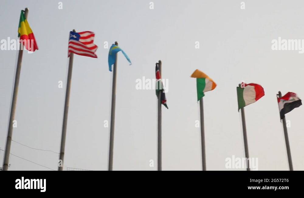 Flags entrance Stock Videos & Footage - HD and 4K Video Clips - Alamy