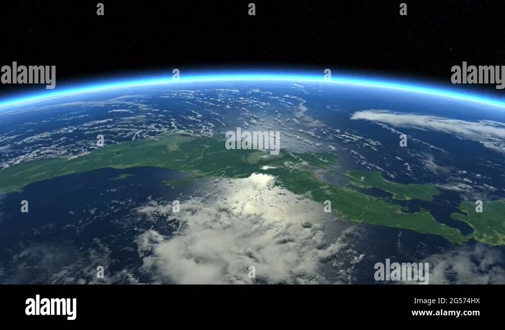 Japan from space. Japanese islands. Earth From Space Stock Video ...