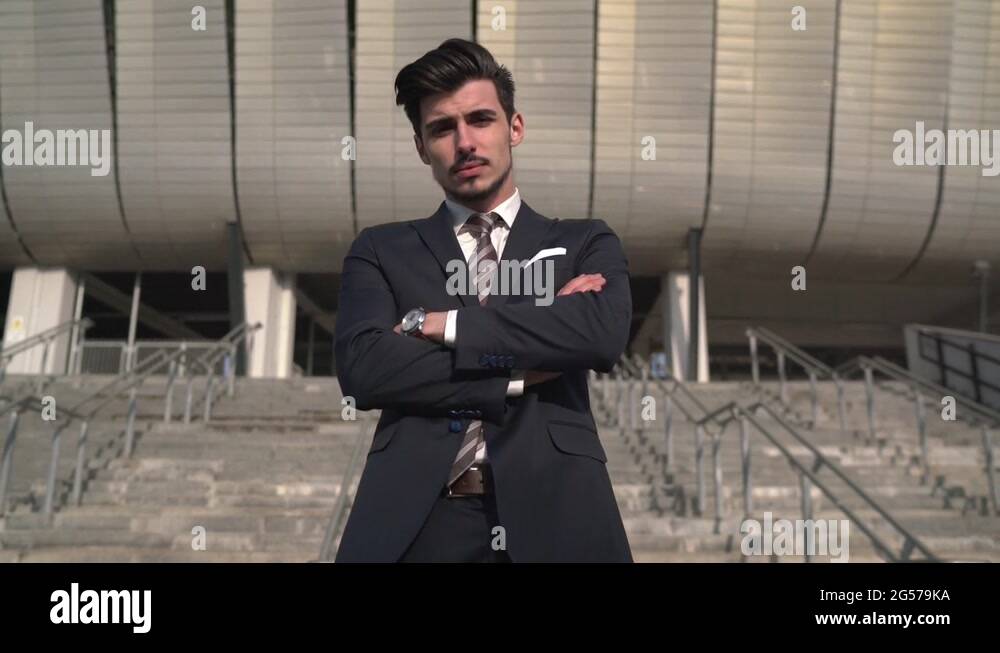 Standing with his arms crossed Stock Videos & Footage - HD and 4K Video ...