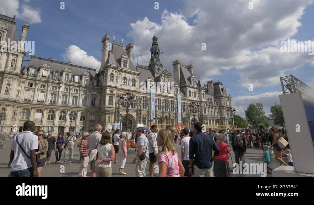 Paris city hall plaza Stock Videos & Footage - HD and 4K Video Clips ...