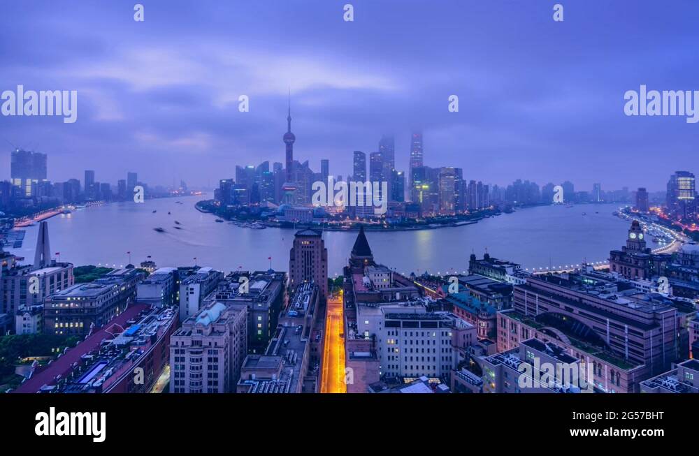 Shanghai skyline dawn china Stock Videos & Footage - HD and 4K Video ...