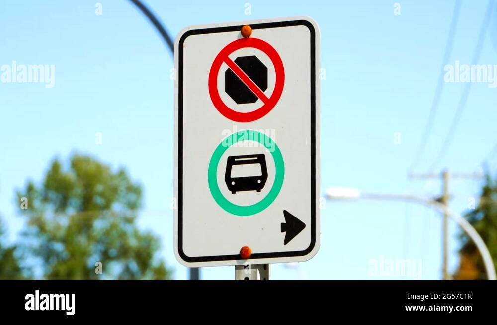 Bus only lane sign Stock Videos & Footage - HD and 4K Video Clips - Alamy