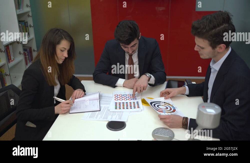 Three people business meeting Stock Videos & Footage - HD and 4K Video ...