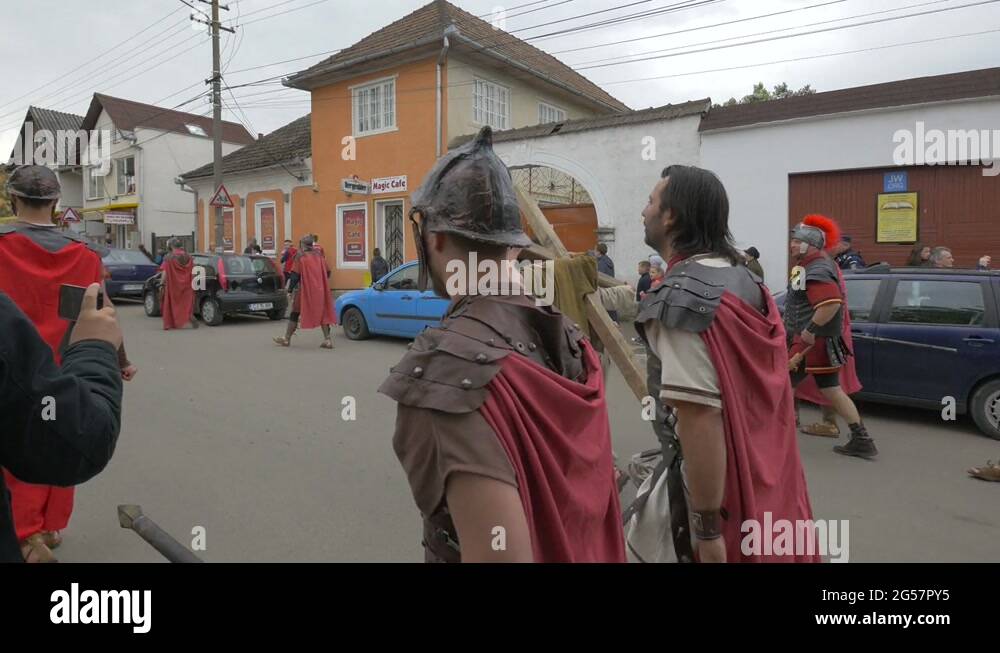 Simon helps jesus to carry his cross Stock Videos & Footage - HD and 4K ...