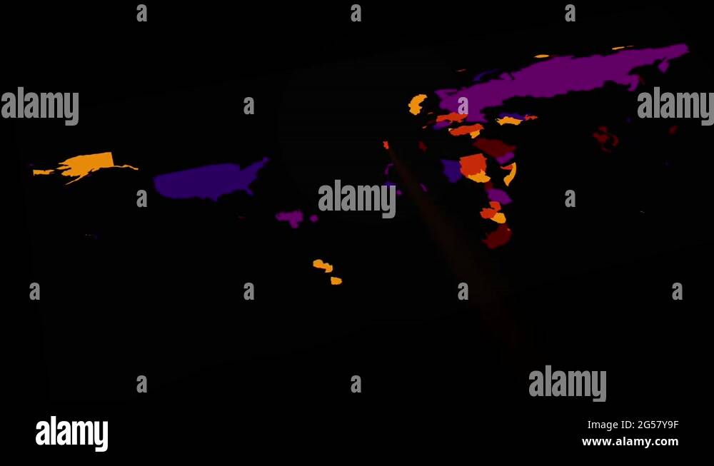 Globalization concept in 4k, map animation Stock Video Footage - Alamy