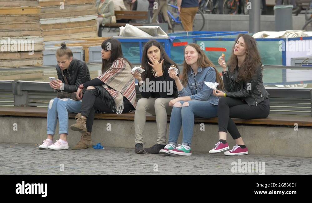 Eating bench Stock Videos & Footage - HD and 4K Video Clips - Alamy