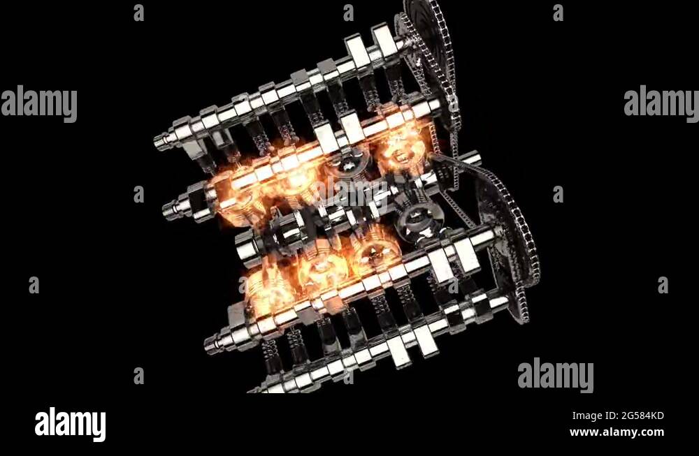 V8 Engine Animation V8 Engine Working Animated 3D Model $250 .ma
