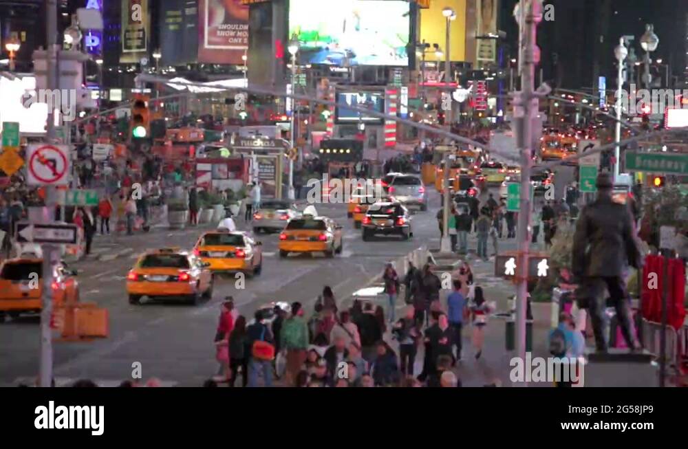 Night time in times square Stock Videos & Footage - HD and 4K Video ...
