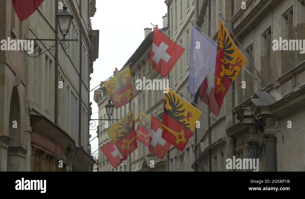Swiss flags street Stock Videos & Footage - HD and 4K Video Clips - Alamy