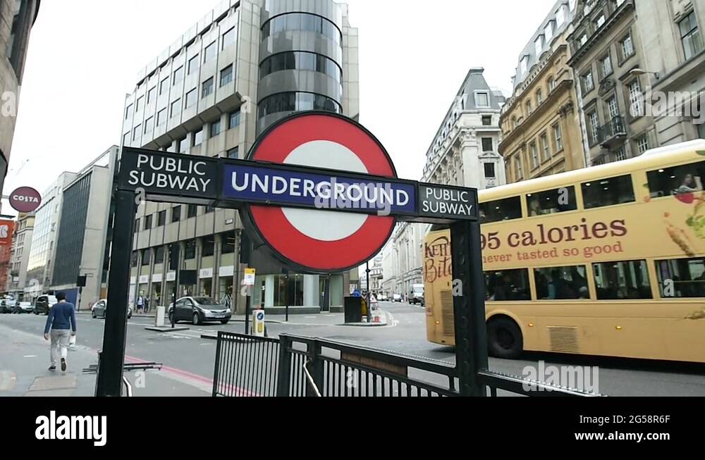 London underground sign entrance Stock Videos & Footage - HD and 4K ...
