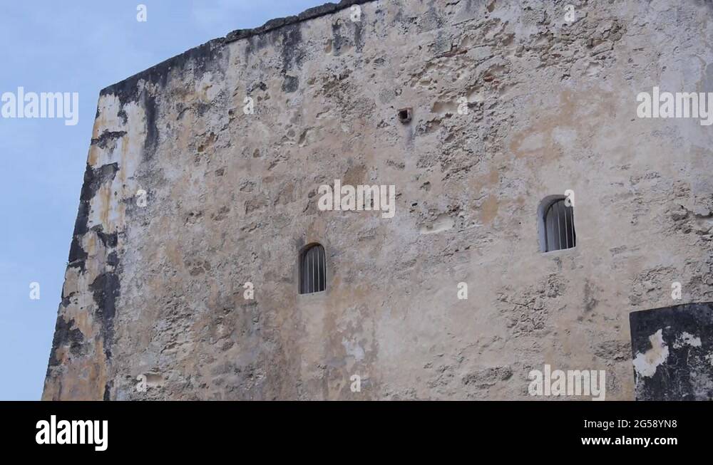 MEDIEVAL FORT JAIL cells windows Stock Video Footage - Alamy
