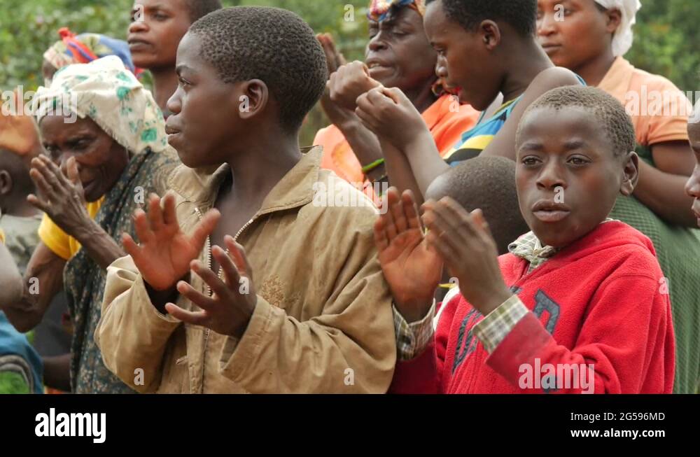 African people singing and clapping Stock Video Footage - Alamy