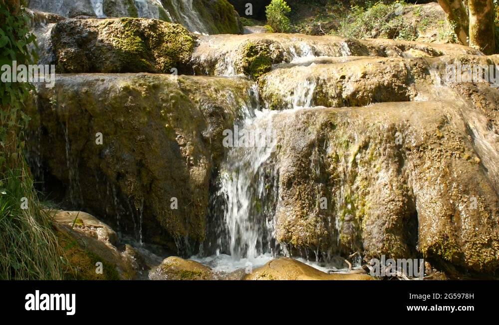 Pure Fresh Water Source of Mountain in the Forest 6 Stock Video Footage ...