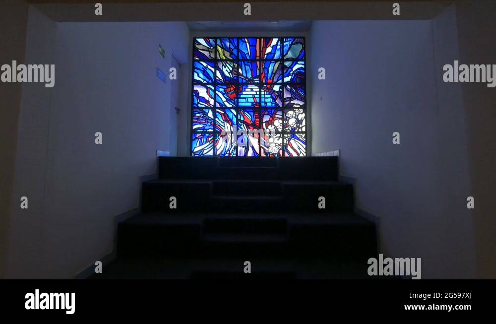 Stained glass memorial window in Stock Videos & Footage - HD and 4K ...