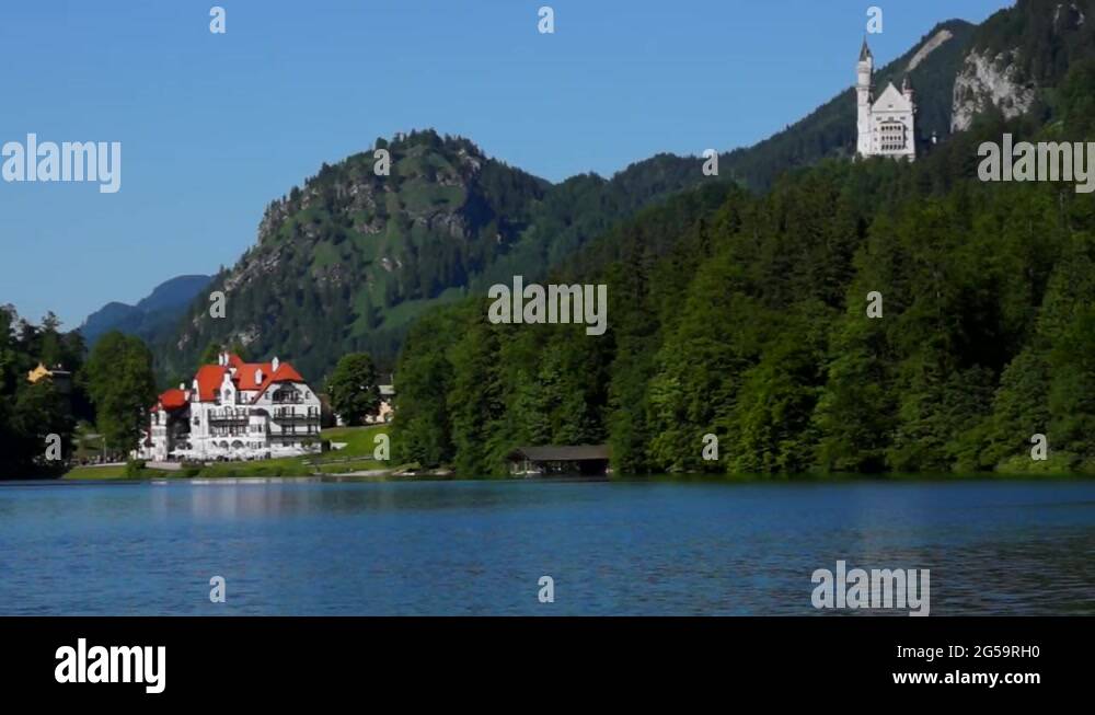 Neuschwanstein castle and lake alpsee Stock Videos & Footage - HD and ...