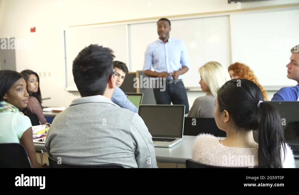 University students in classroom Stock Videos & Footage - HD and 4K ...