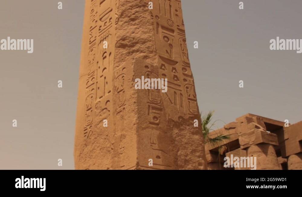 Ancient obelisk Stock Video Footage - Alamy