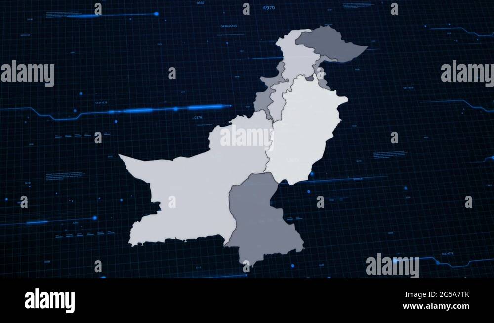 Pakistan network map Stock Video Footage - Alamy