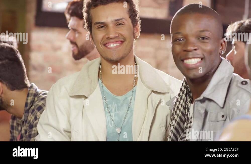 Brazilian Men Smile at a Bar in Brazil Stock Video Footage - Alamy