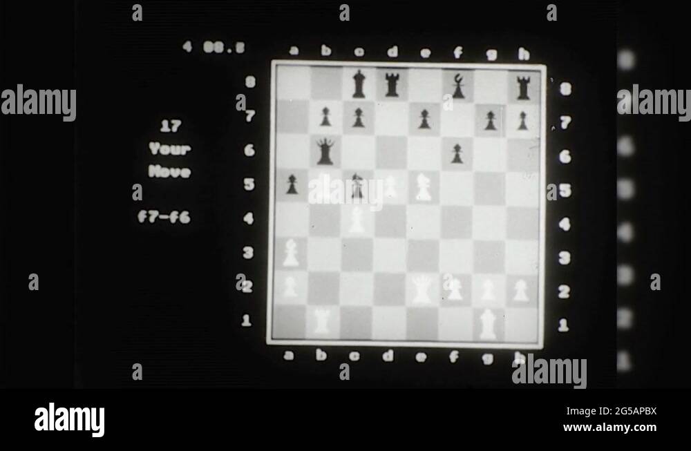 1980s Early Atari Computer Game Chess Gaming Strategy PC Vintage Old ...