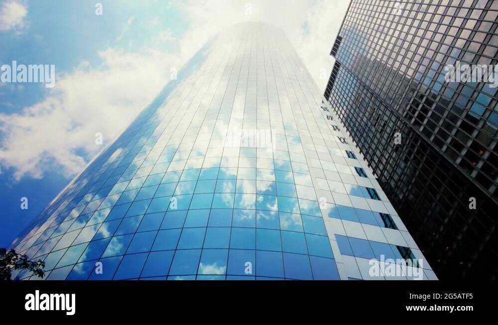 Architecture facade curved glass windows Stock Videos & Footage - HD ...