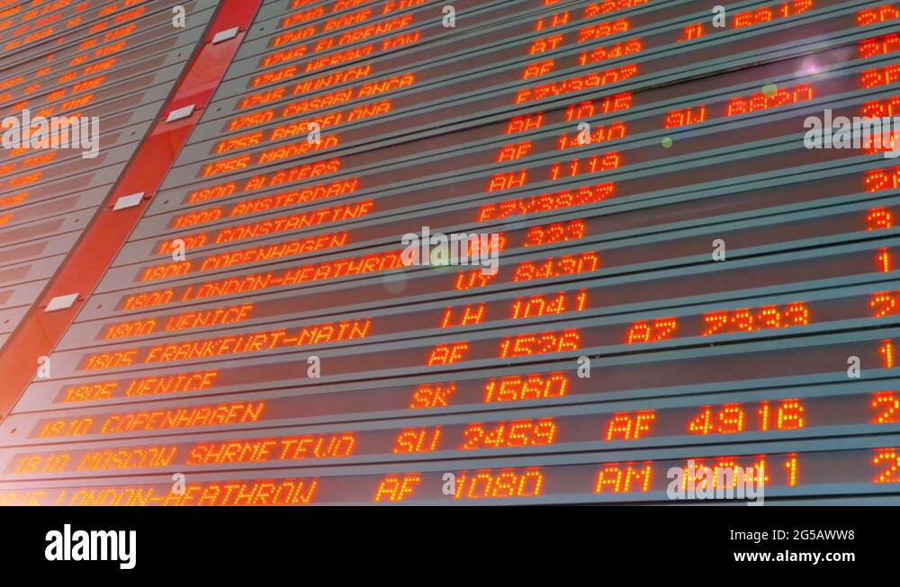 Digital boarding information Stock Videos & Footage - HD and 4K Video ...