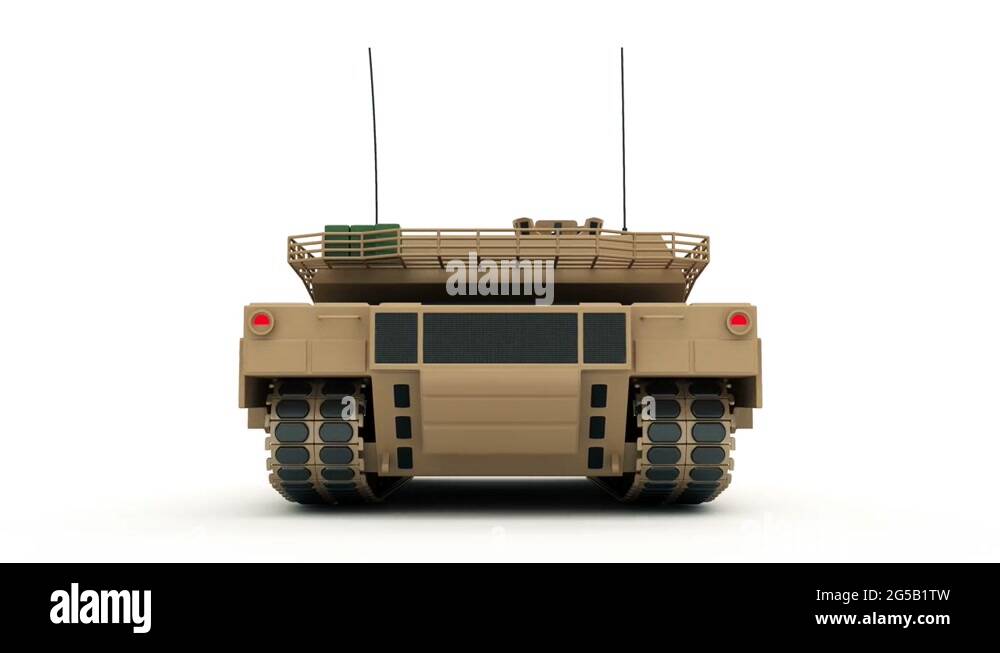 Seamless Looping Animation of Heavy Military Tank Stock Video Footage ...