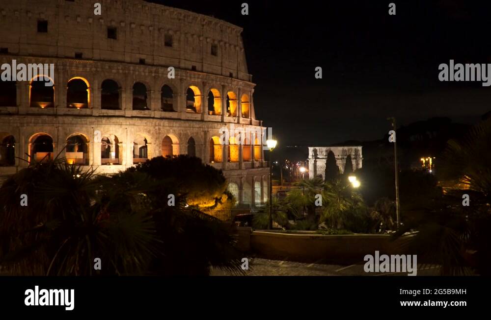 Colosseo the colosseum ancient triumphal arch of constantine arc Stock ...