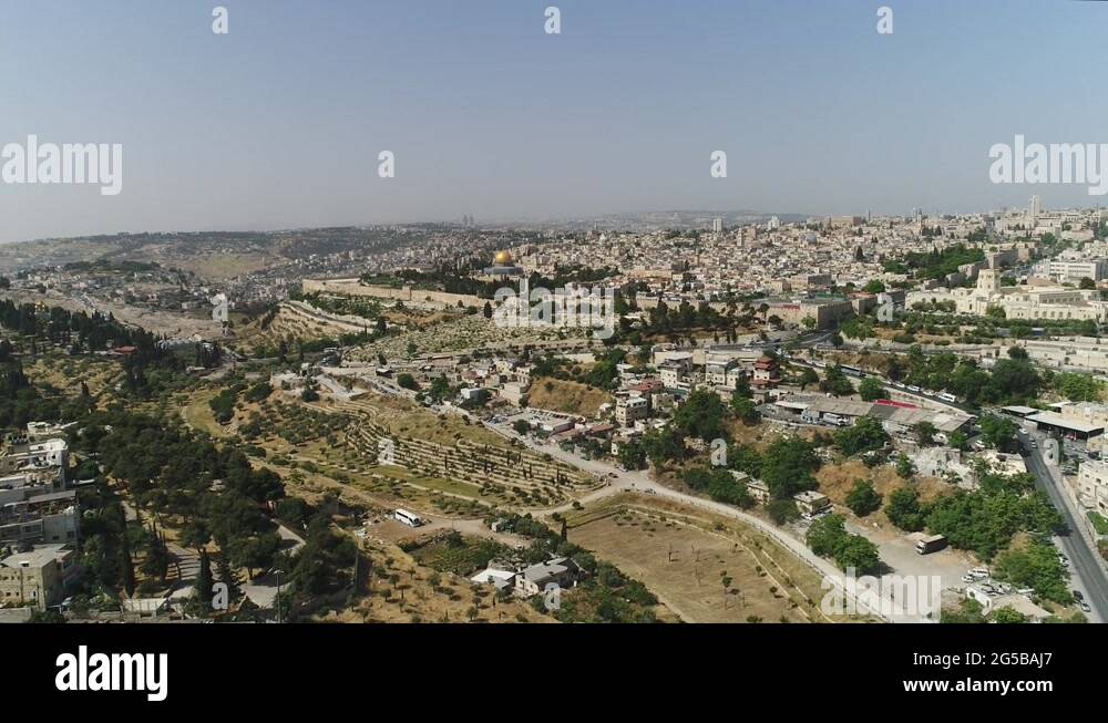 An aerial view of jerusalem Stock Videos & Footage - HD and 4K Video ...