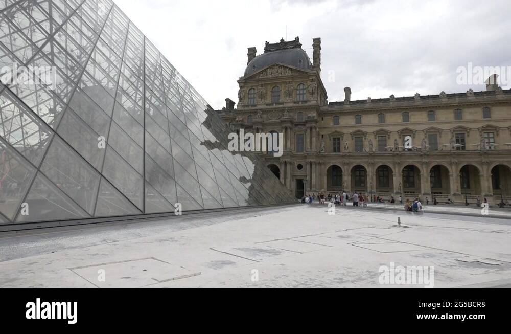 Pyramid of the louvre museum building Stock Videos & Footage - HD and ...