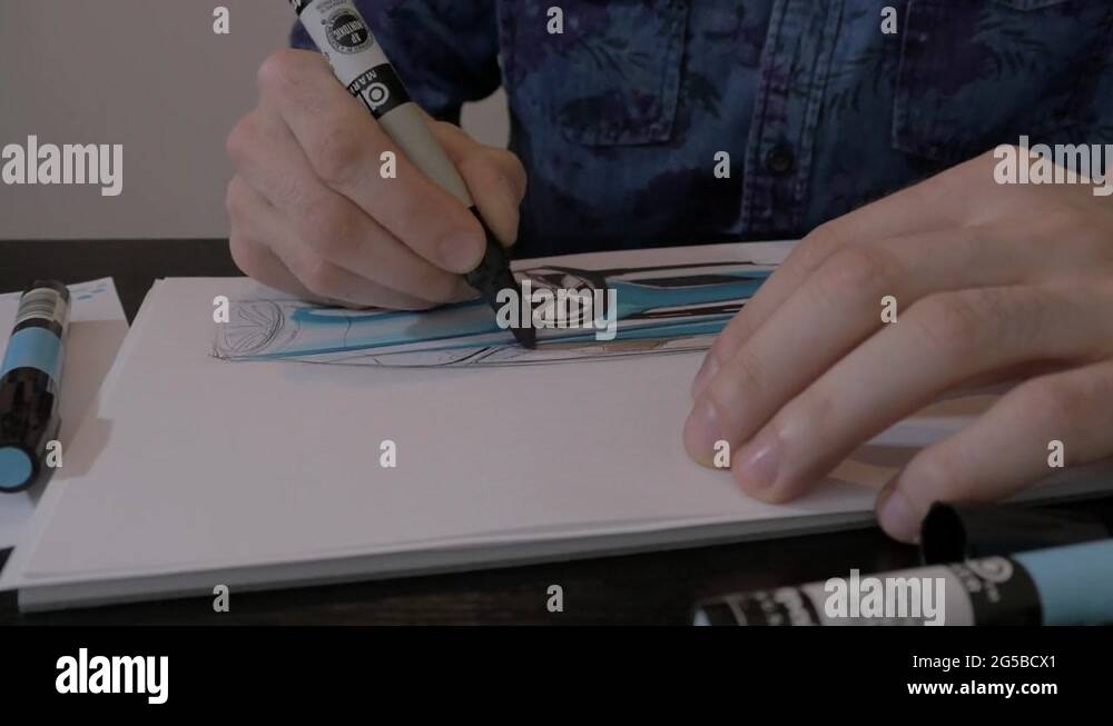 Drawing a car window Stock Video Footage - Alamy