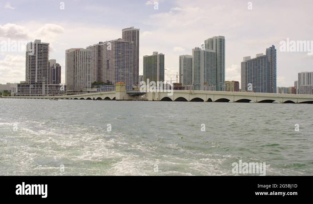 The Venetian Causeway seen in Miami Stock Video Footage - Alamy